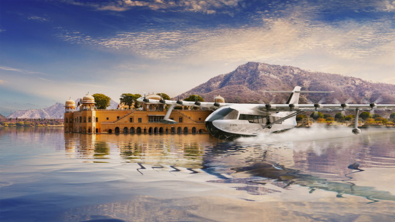 JEKTA unveils test model of PHA-ZE 100 hydrogen-electric seaplane