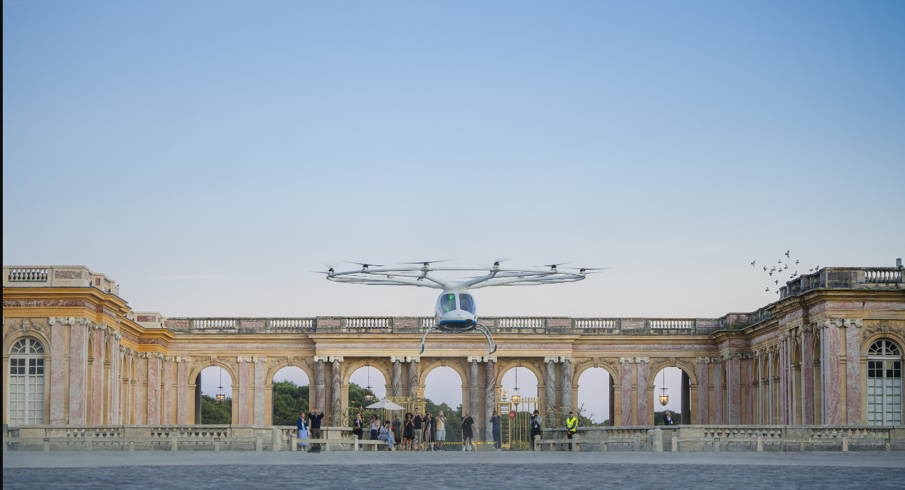Volocopter conducts first eVTOL flight at the Palace of Versailles