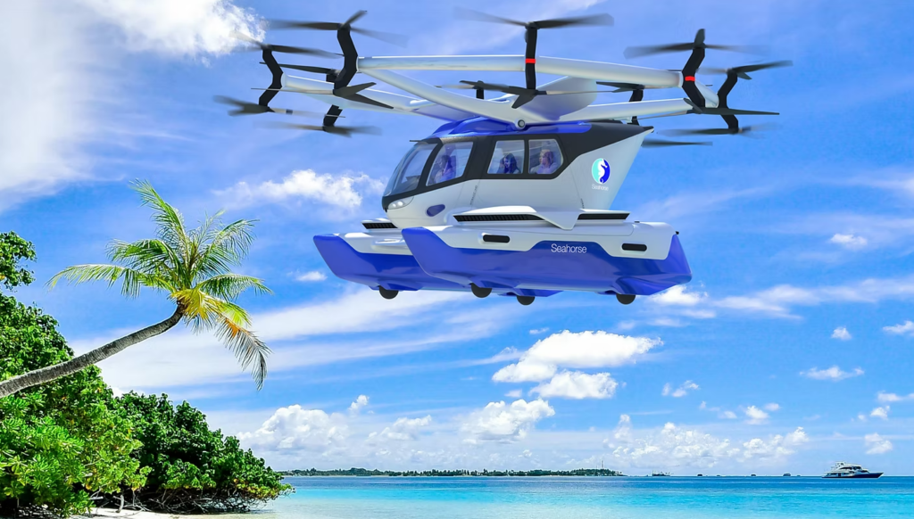 Seahorse H5 amphibious VTOL concept to make first fight this year