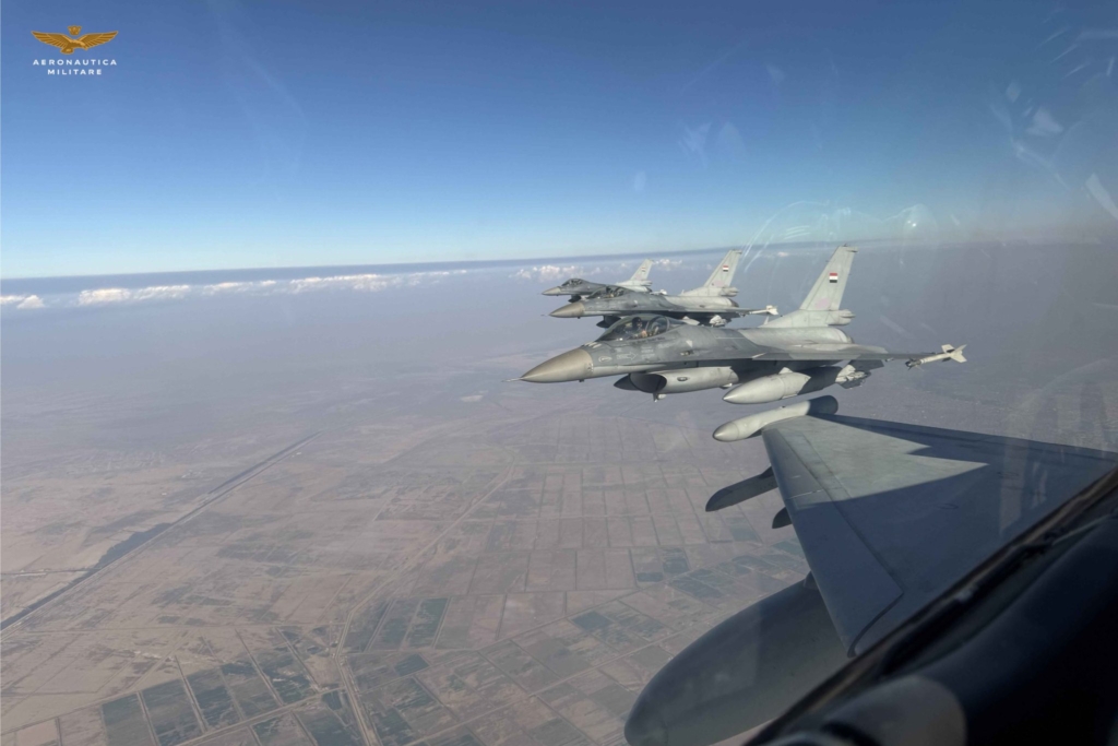 Italian Typhoons train with Iraqi Air Force F-16s - AGN