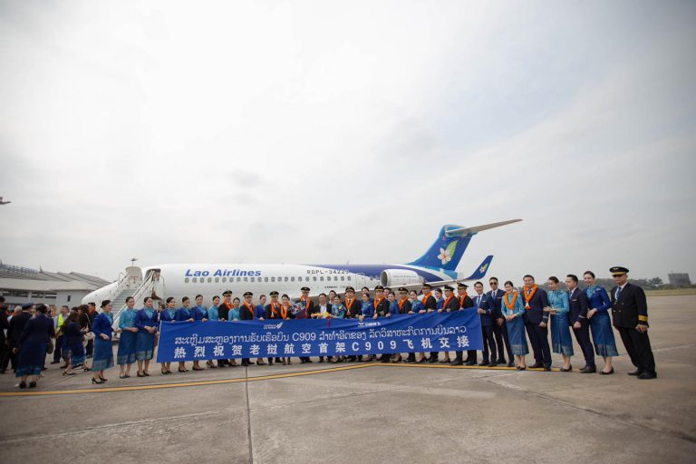 Lao Airlines welcomes its first C909 - AGN