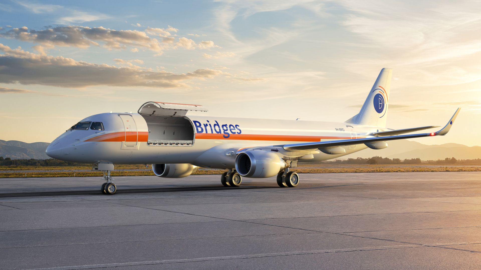 World’s 1st Embraer E190F lands in Europe for Bridges Air Cargo