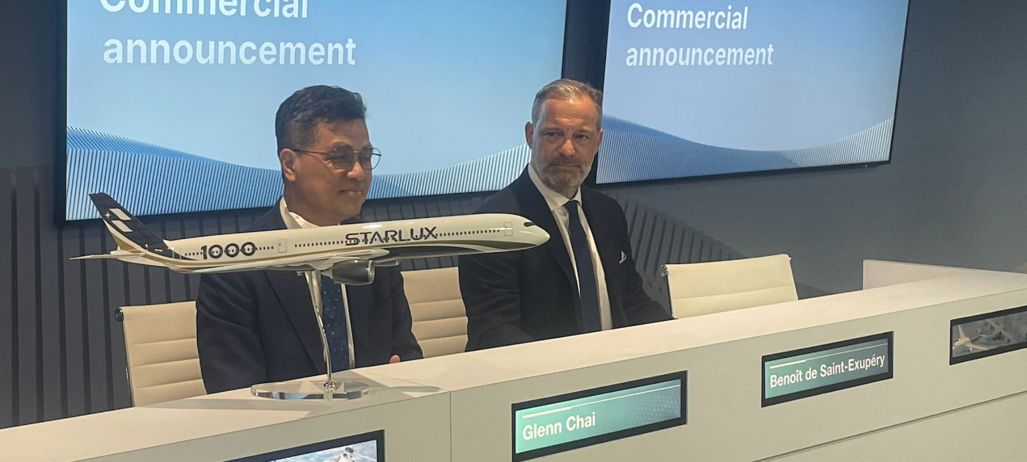 Starlux wraps day three with an order for 10 A350-100s