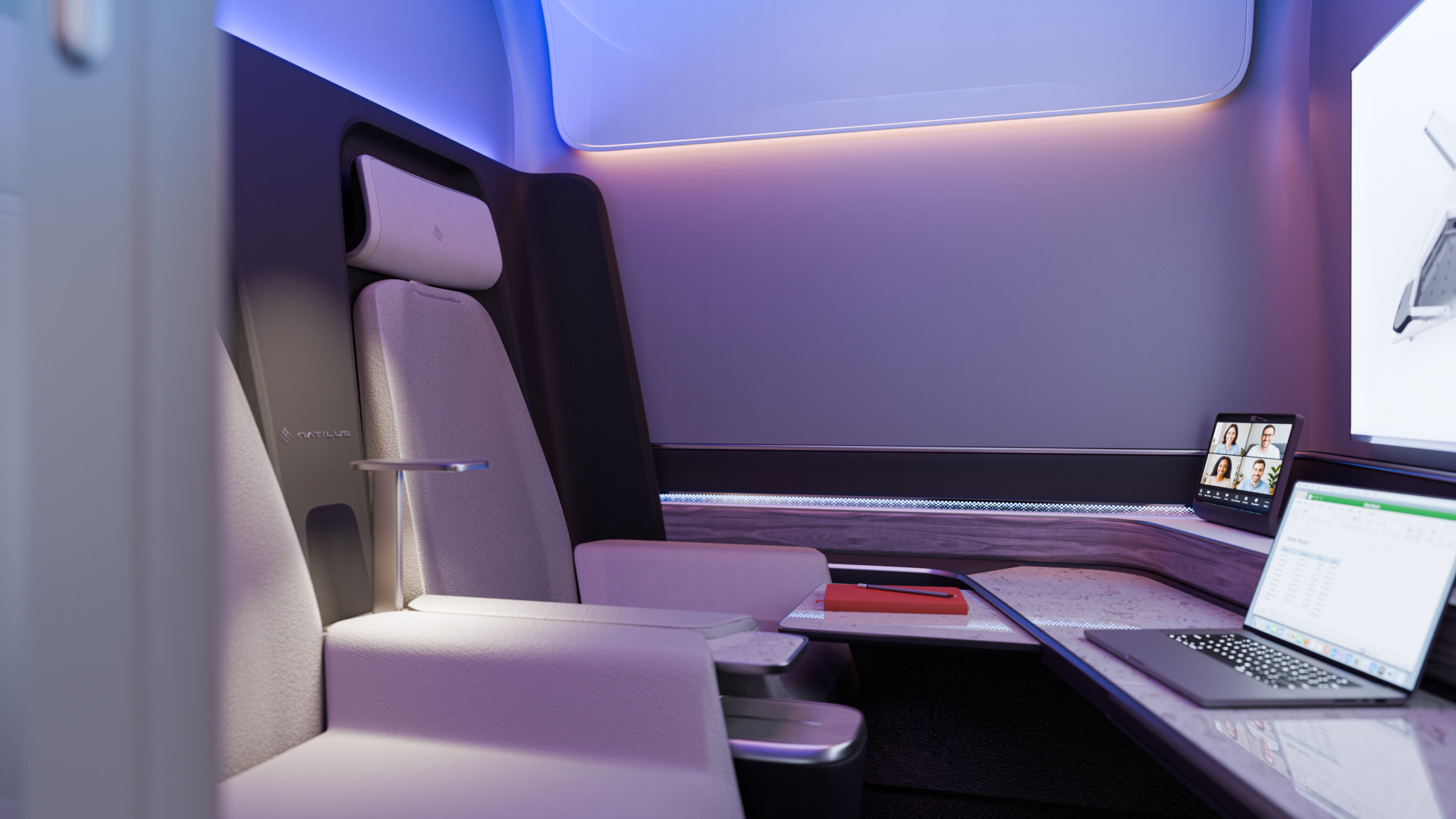 Natilus reveals Horizon blended wing body passenger cabin