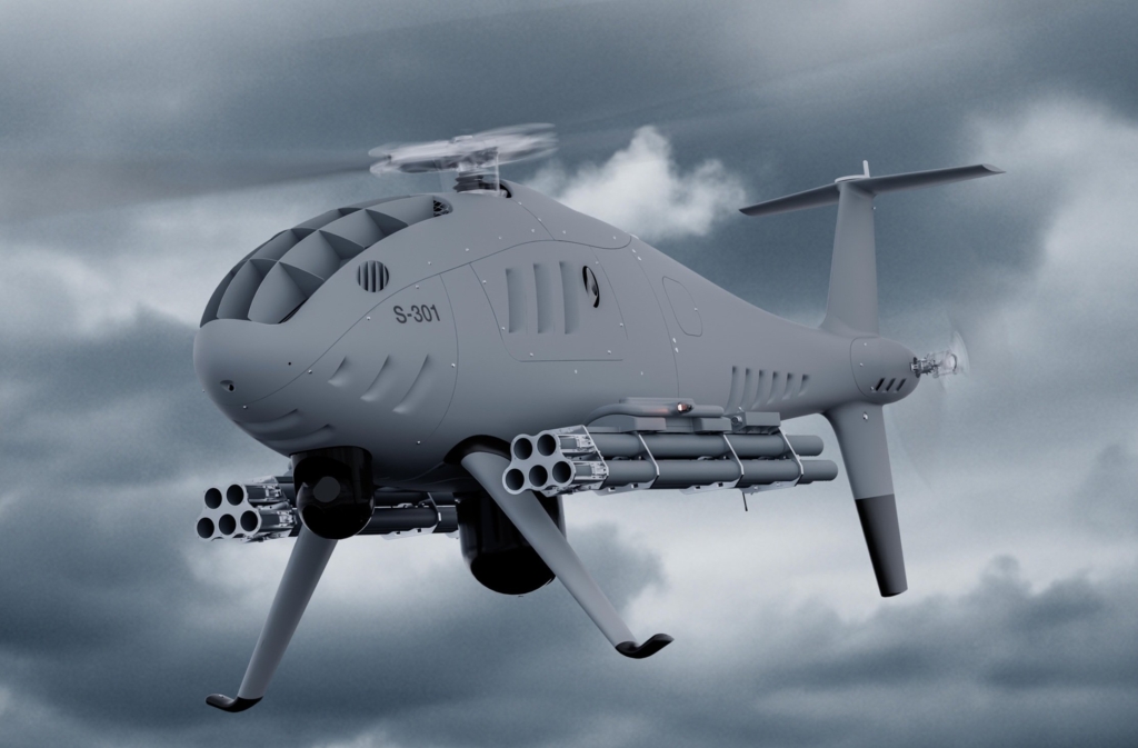 Schiebel debuts weaponised CAMCOPTER models at DSEI