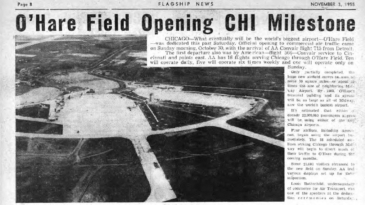 American Airlines recreates historic Chicago O’Hare flight with special ...