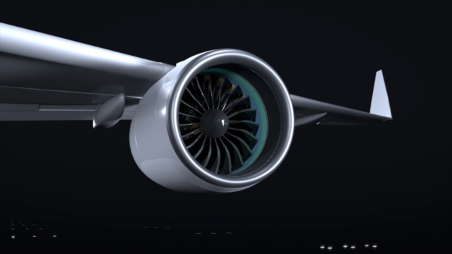What exactly is a 'geared turbofan' and how does it work?