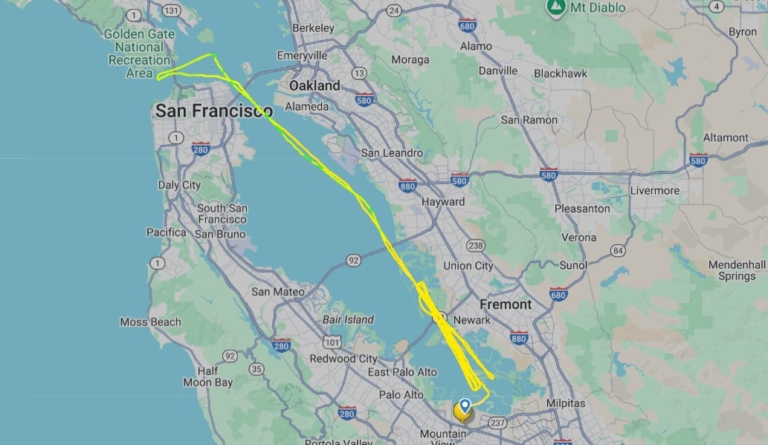Huge Pathfinder1 airship takes to the skies over San Francisco