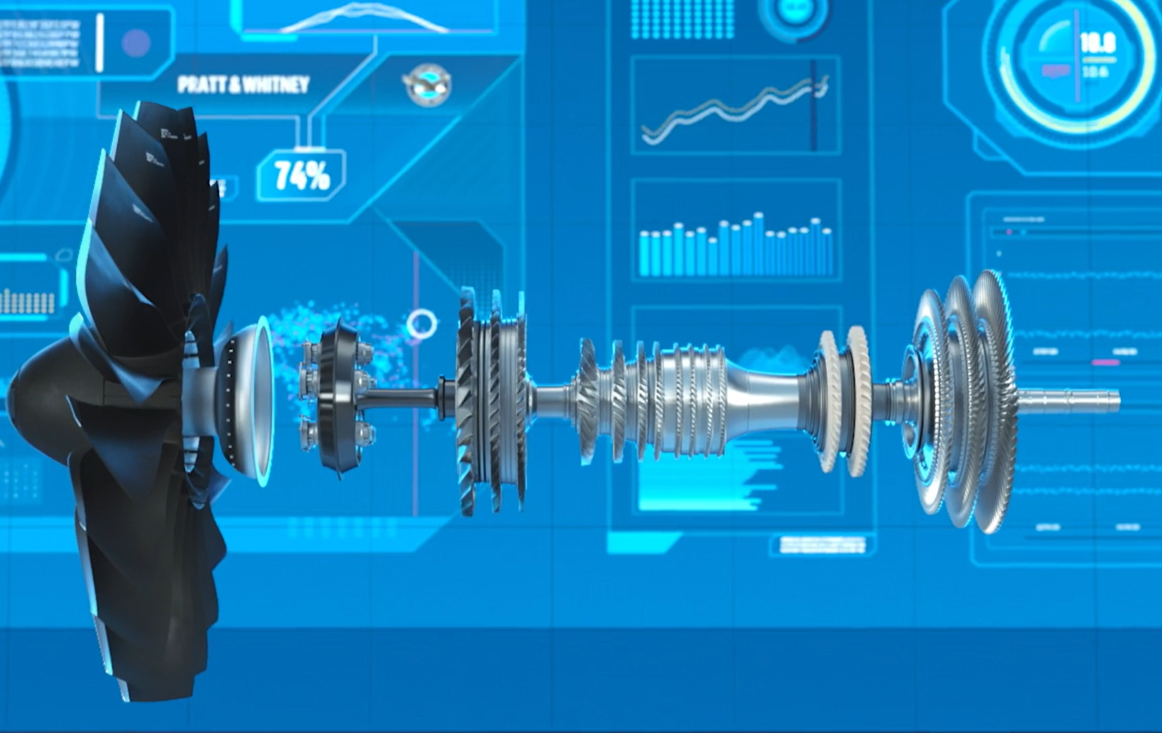 What exactly is a 'geared turbofan' and how does it work?