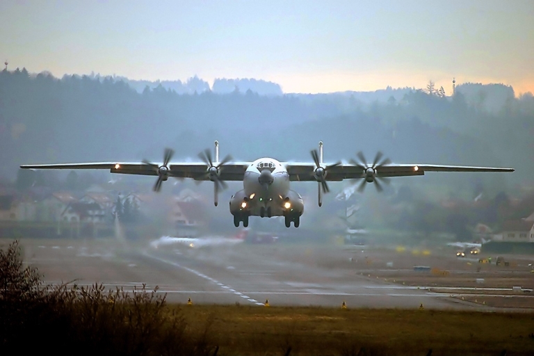 Russian Antonov An-22 transporter crashes with 7 crew on board