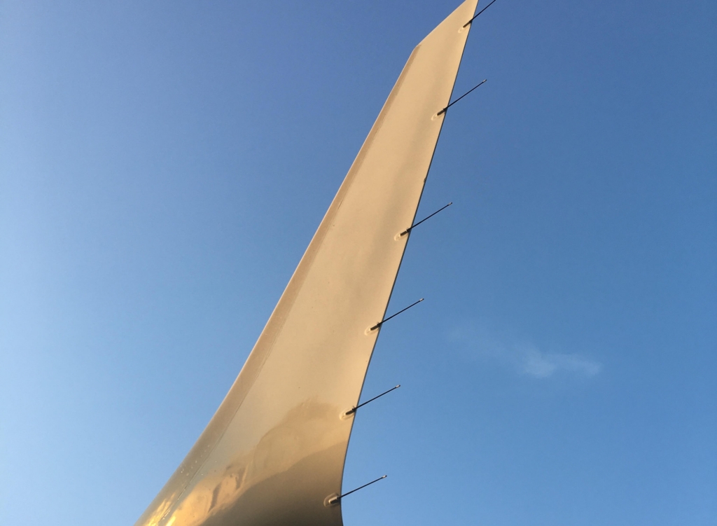 What are the metal sticks on aircraft wings for?