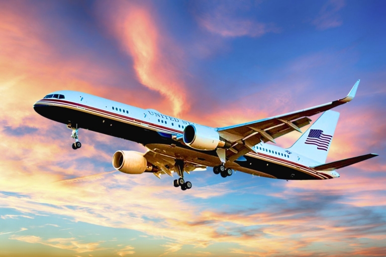 Trump’s new Air Force One livery appears on Air Force Two C-32A