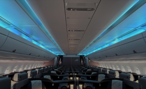 In photo: Philippine Airlines stunning Airbus A350-1000 cabins
