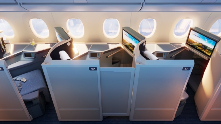 In photo: Philippine Airlines stunning Airbus A350-1000 cabins