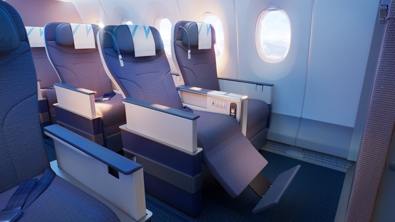 In photo: Philippine Airlines stunning Airbus A350-1000 cabins