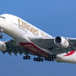 Emirates A380 struck by Iran fire parked at Dubai International