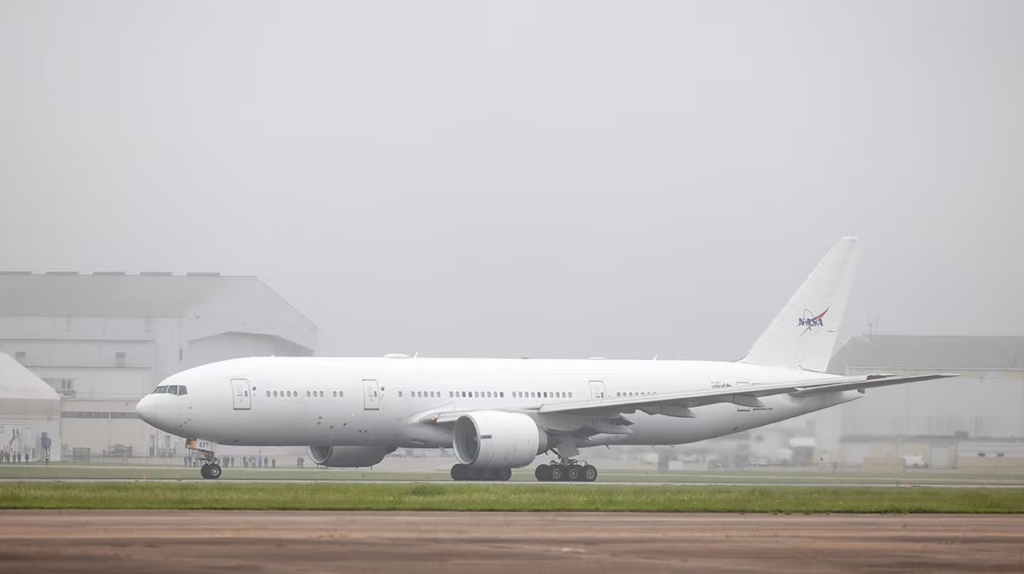 NASA's Boeing 777 'flying lab' returns to Langley after upgrades