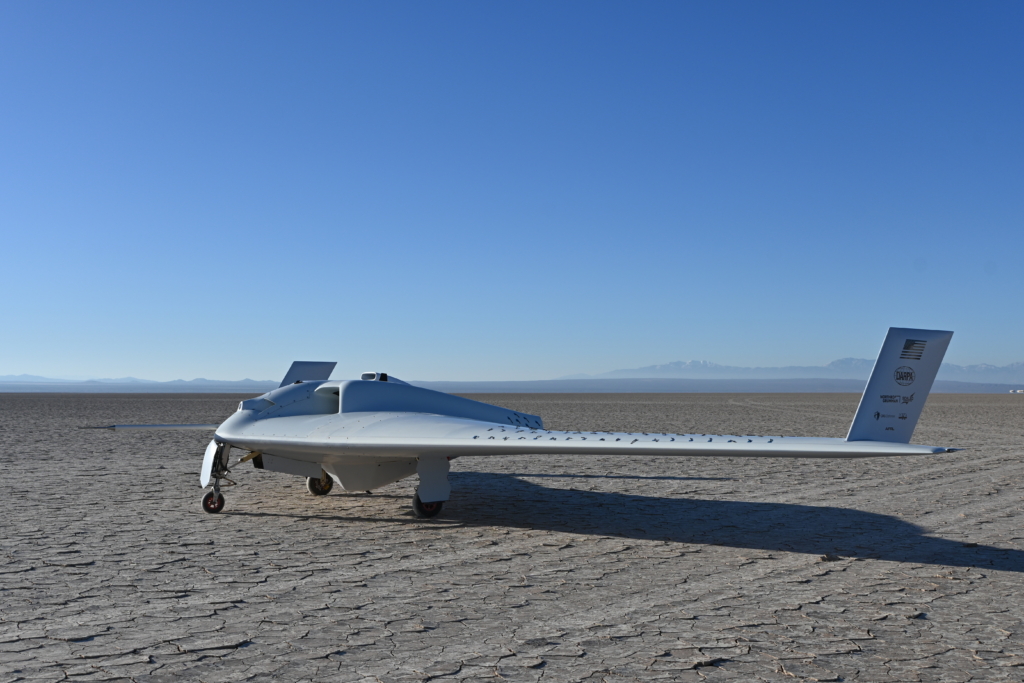 Northrop takes XRQ-73 SHEPARD hybrid flying wing drone on maiden flight